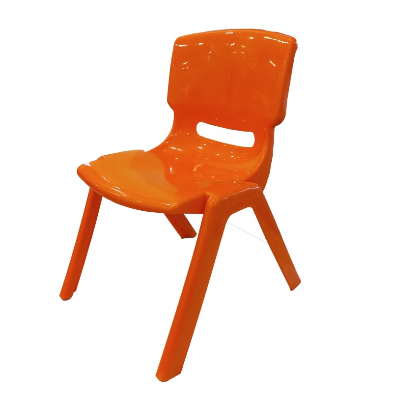 Set of 4 Kids Plastic Chairs Orange Color | 1 Year Warranty| Home ...