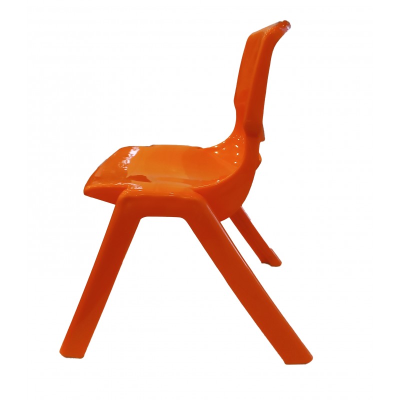 Set of 4 Kids Plastic Chairs Orange Color | 1 Year Warranty| Home ...